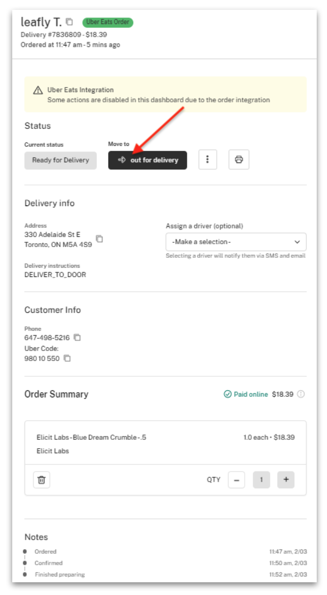 Uber Eats & Leafly - Order Fulfillment FAQ – Leafly Help