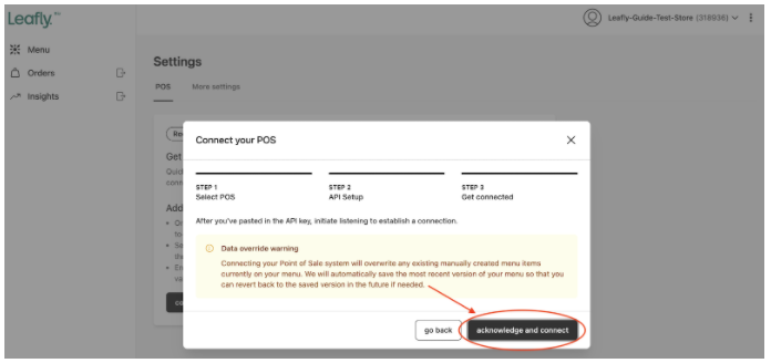 THSuite Menu Integration Guide – Leafly Help
