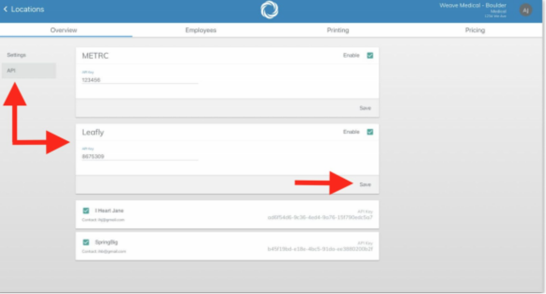 Weave Menu Integration Guide – Leafly Help
