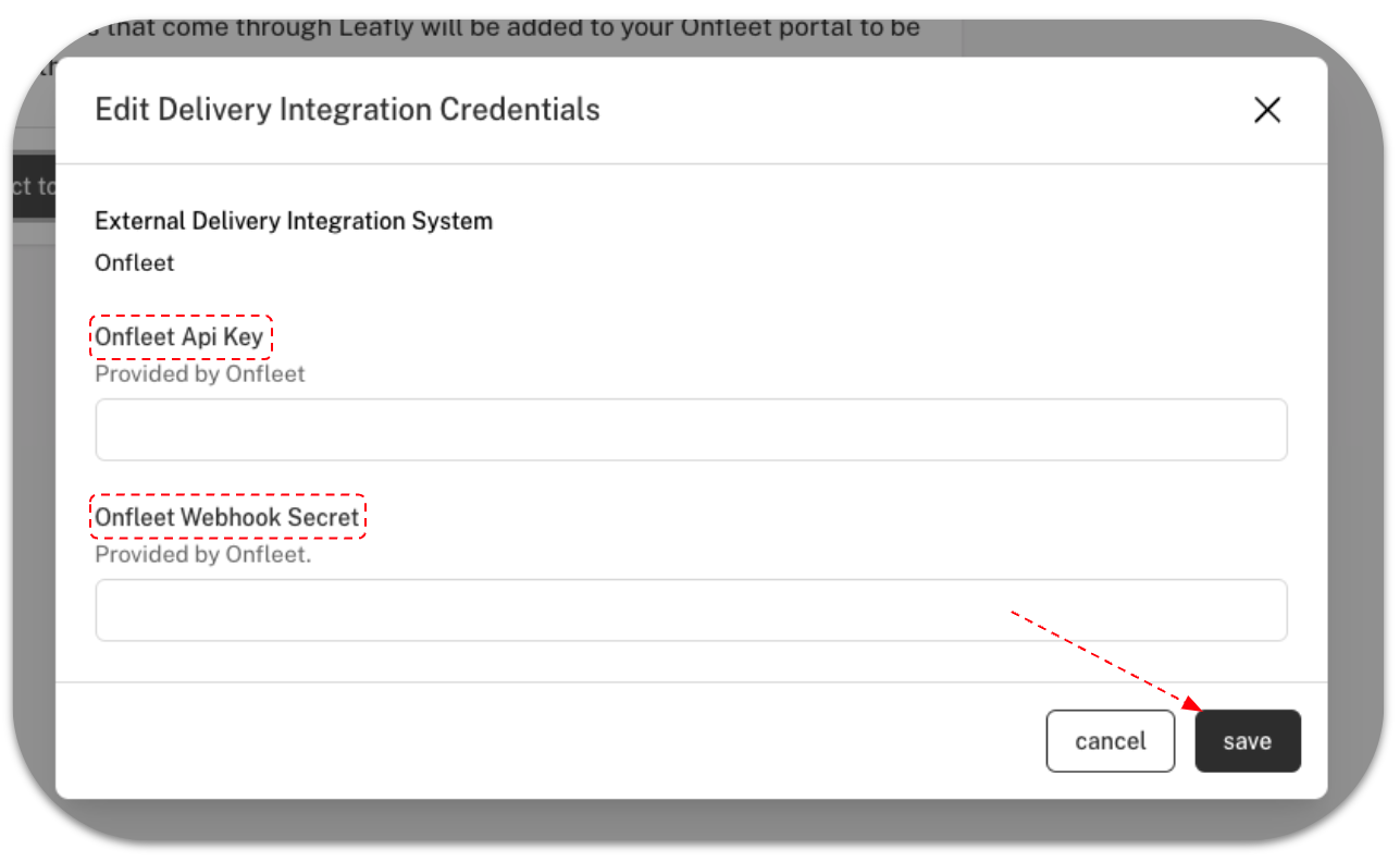 Onfleet Integration Instructions – Leafly Help