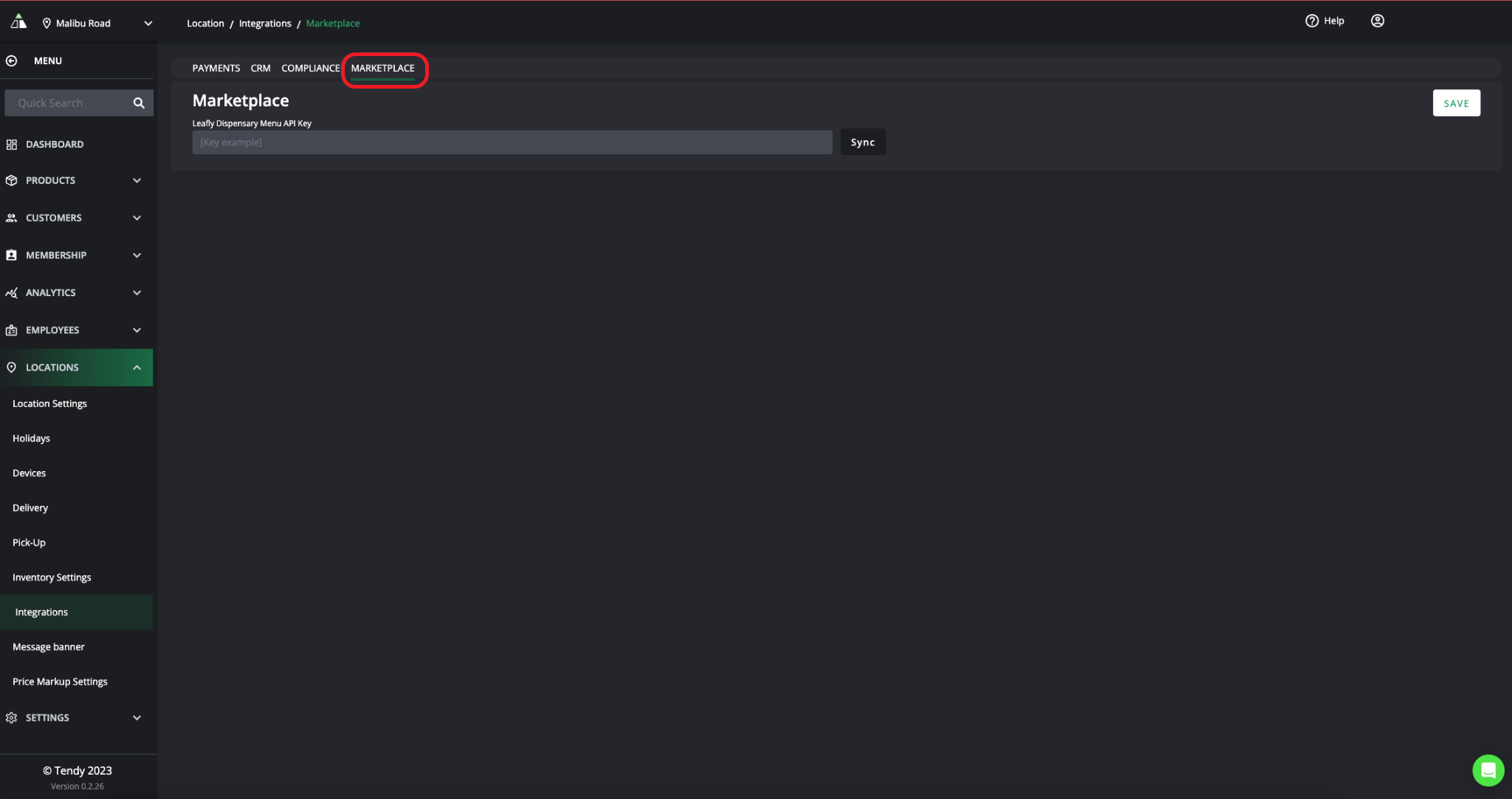 Tendy POS Menu Integration Guide – Leafly Help