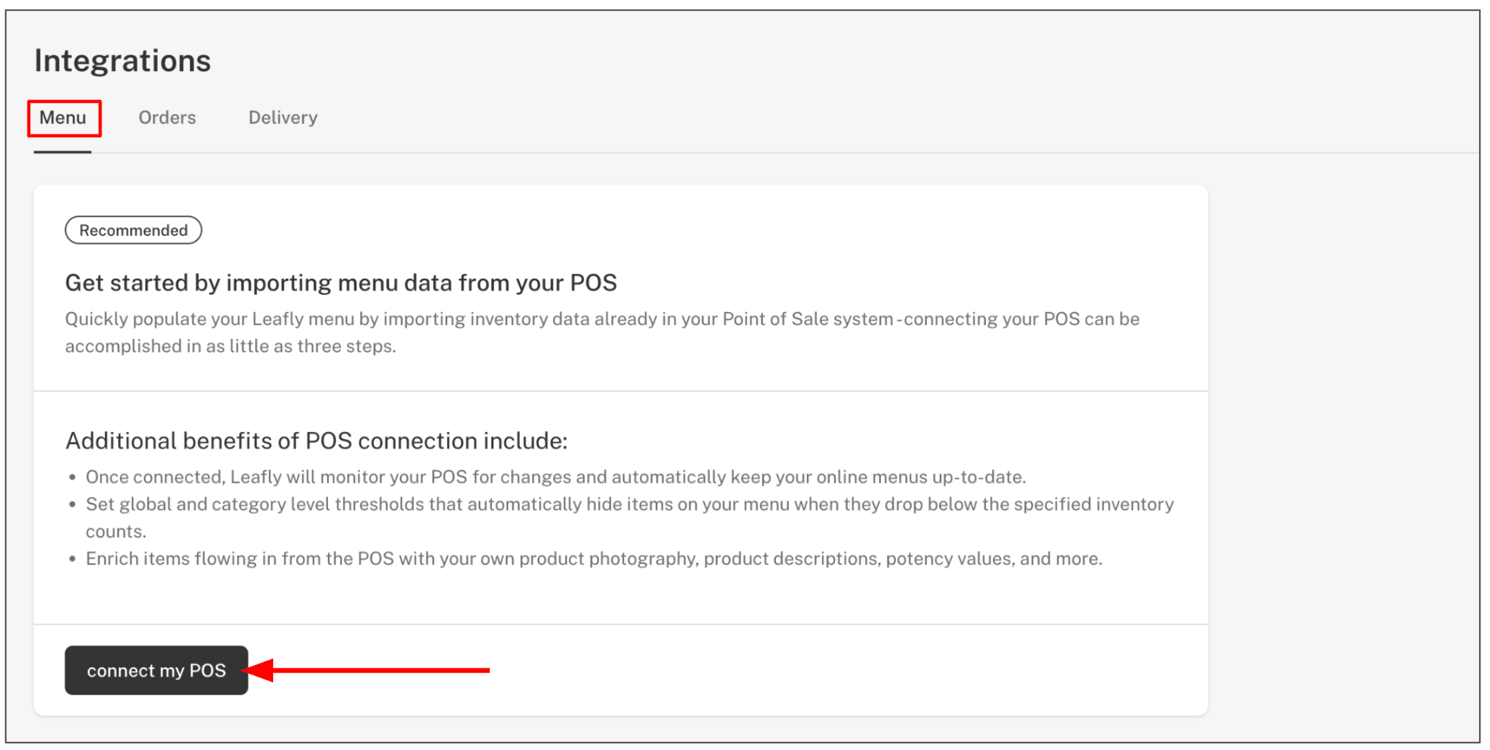Square Menu Integration Guide – Leafly Help